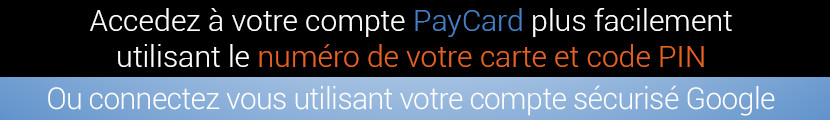 Connexion - PayCard